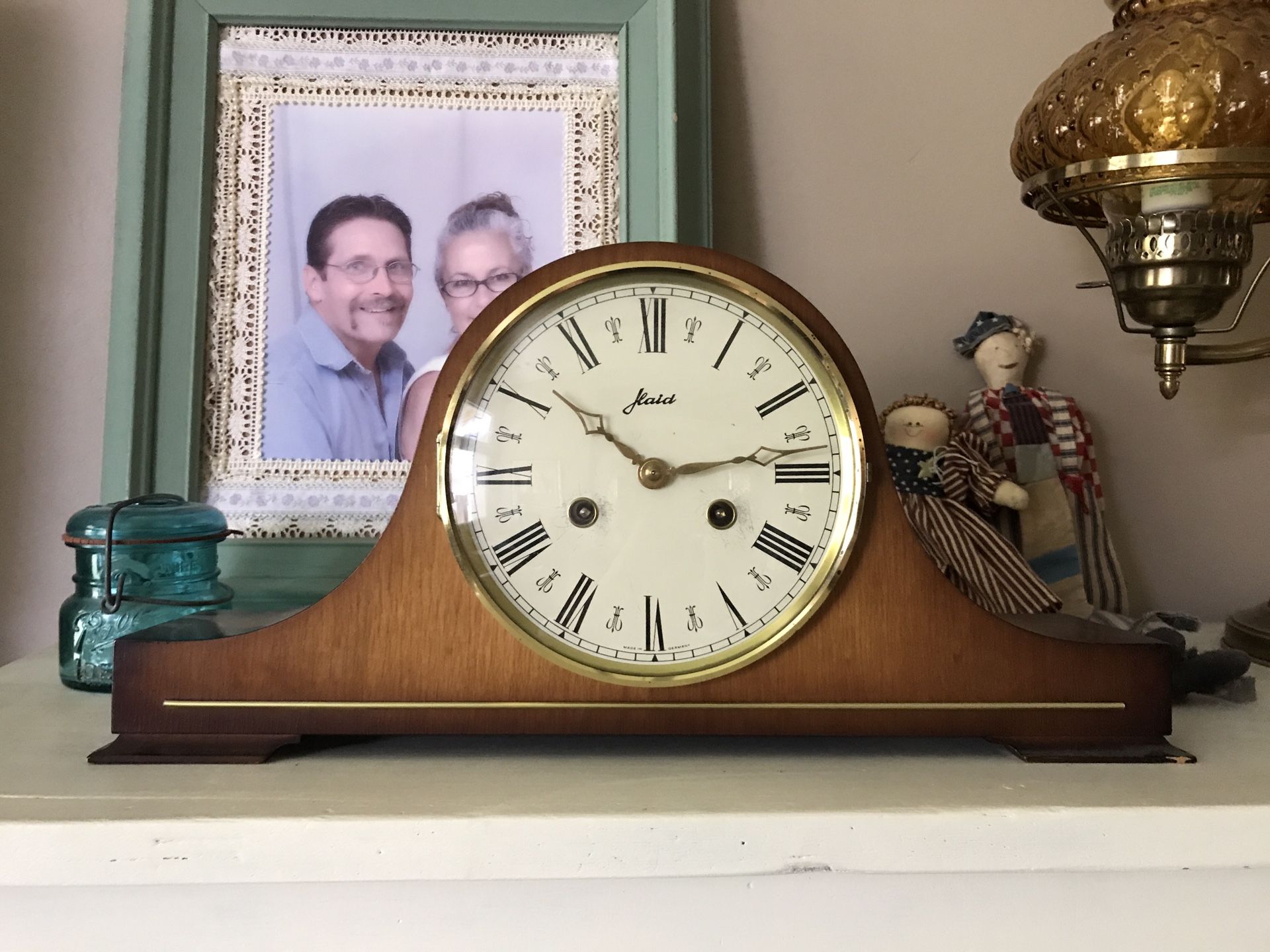 MANTEL CLOCK JEAID VINTAGE ROMAN CHIME GERMANY for Sale in Bakersfield ...