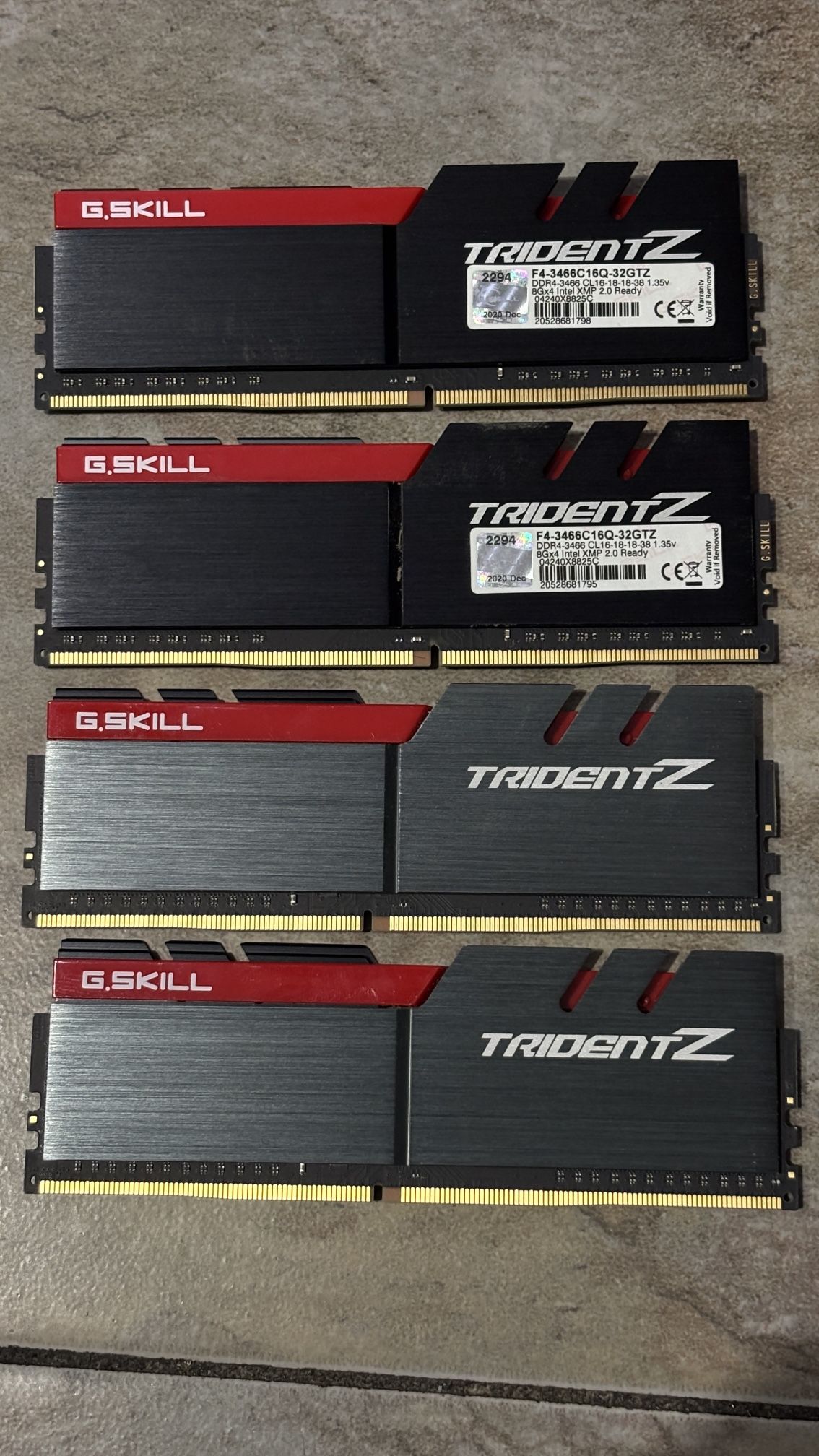 TridentZ G.Skill 4 Channel Ram (32Gb (total) DDR4 3466) for Sale in ...