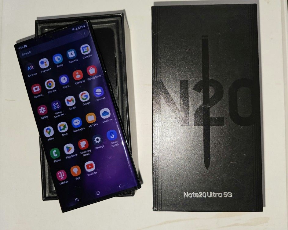 Samsung Galaxy Note 20 Ultra 128gb W/box & Samsung EVO 256gb Mini SD ...