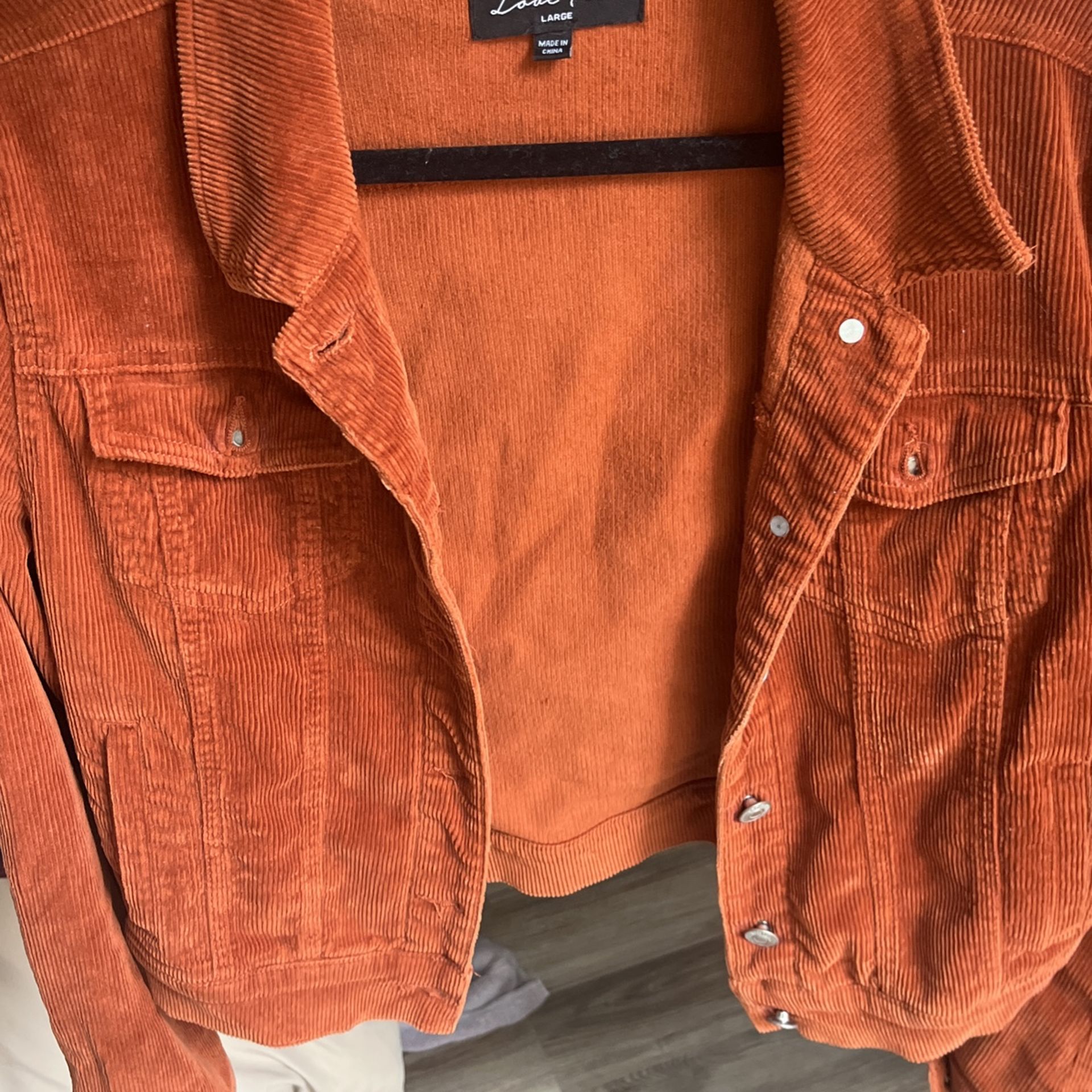 Corduroy burnt orange jacket for Sale in San Diego, CA - OfferUp