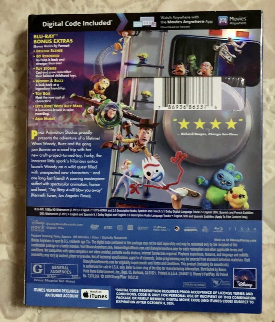 Toy Story 4 Dvd