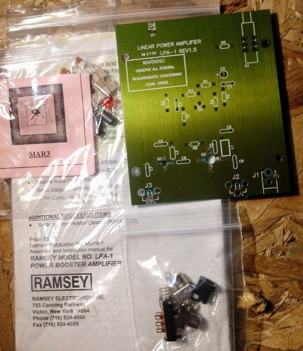 RAMSEY ELECTRONICS LPA-1 BROADBAND LINEAR RF POWER AMPLIFIER Kit for ...