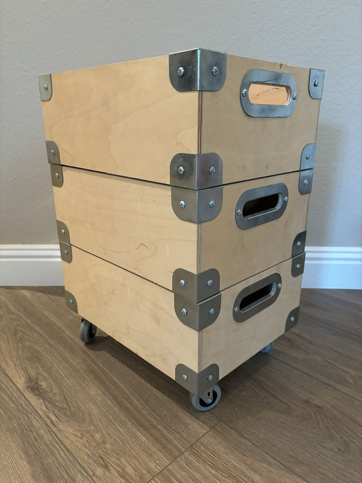 Stackable Small Wooden Crates With Wheels for Sale in Oceanside, CA ...