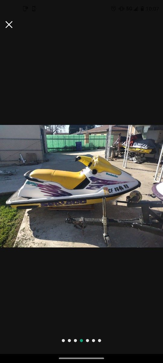 97 SEADOO SPX800CC 110 HP RUNNING CONDITION LOW HOURS WITH TITLE IN ...