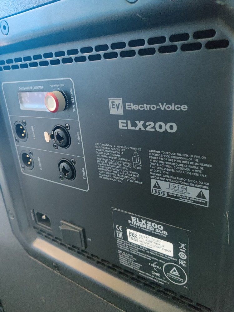 Ev Subwoofer ELX200 18 SUB for Sale in West Covina, CA - OfferUp