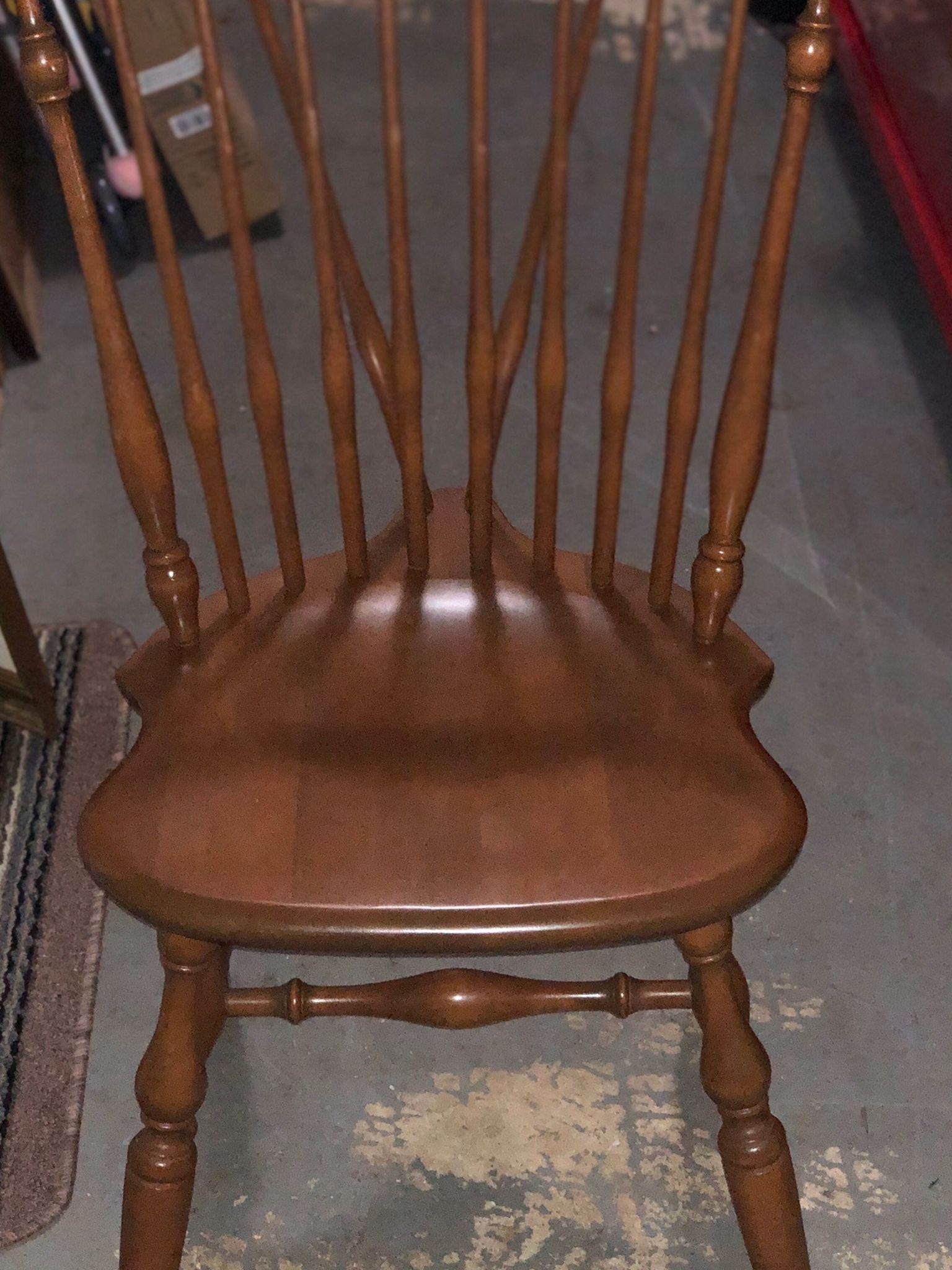 ETHAN ALLEN HEIRLOOM NUTMEG MAPLE FIDDLEBACK WINDSOR DINING ROOM CHAIRS ...
