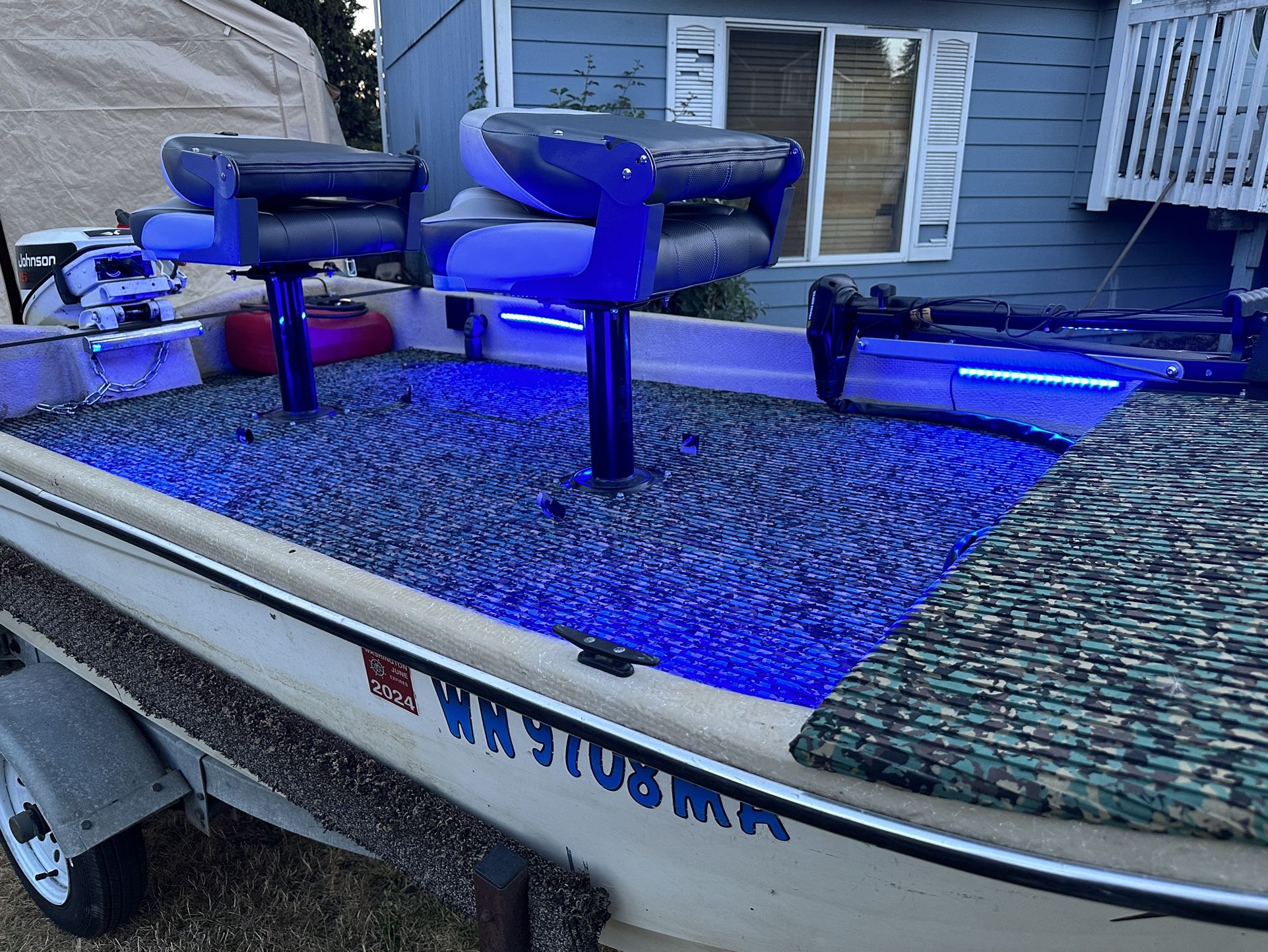 Sorensen bass boat with Trailer for Sale in Bonney Lake, WA - OfferUp