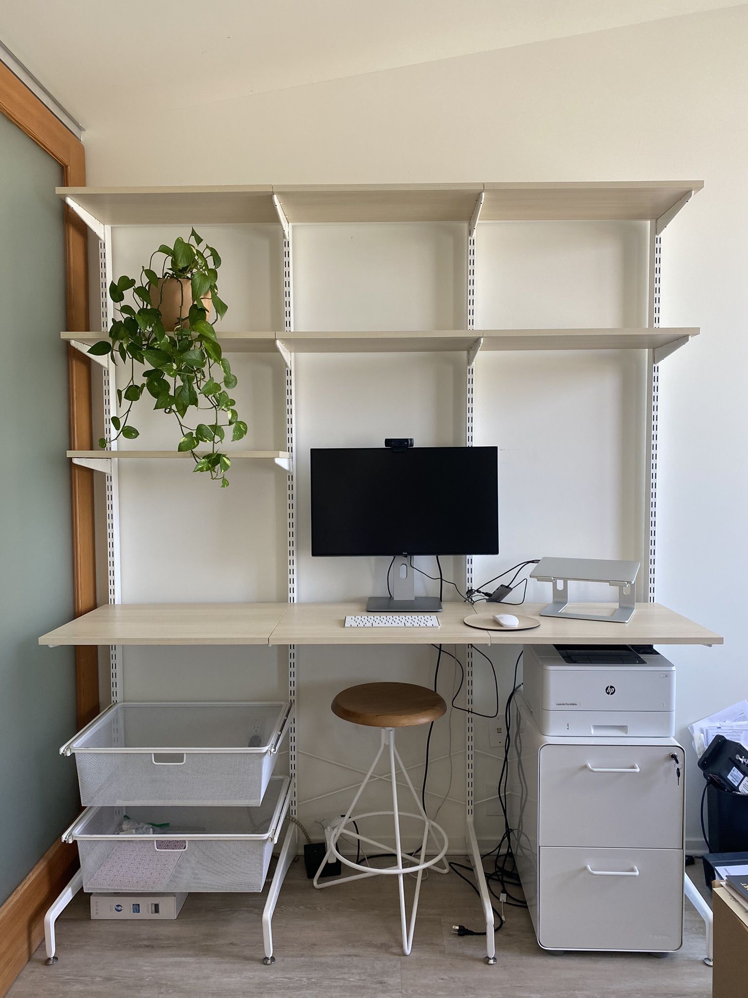 Elfa Shelving System - Desk, Wall Unit, Shelves for Sale in Los Angeles ...