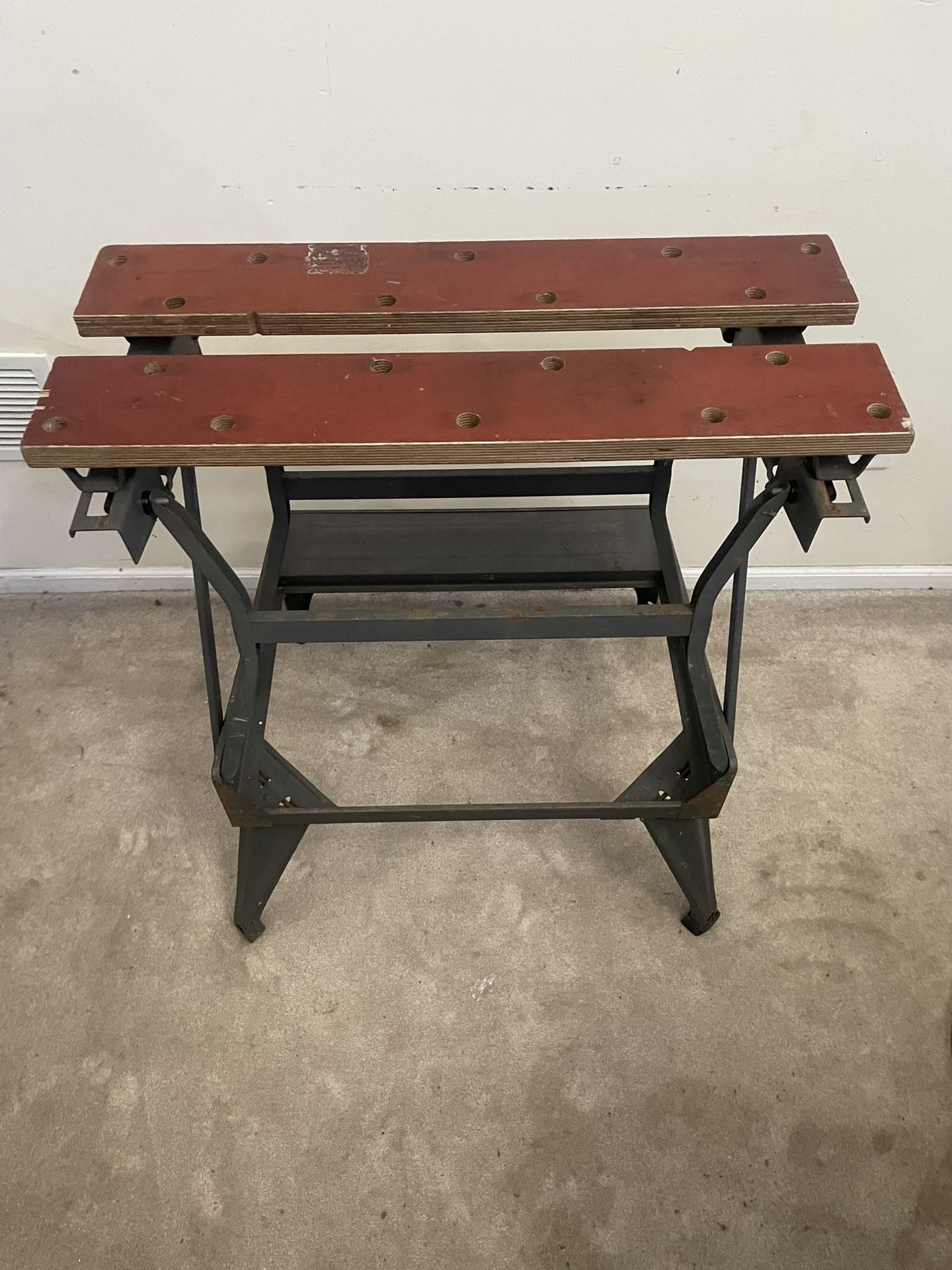 Vintage Black & Decker Workmate Deluxe 79-001 Workbench Foldable Vise ...