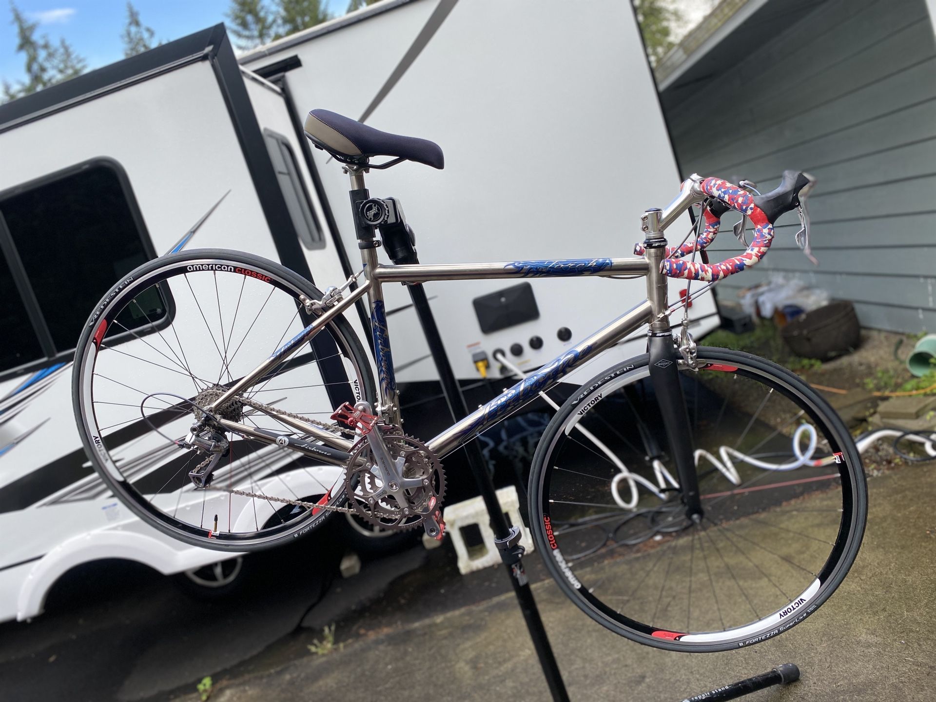 Airborne Torch 6/4 titanium 58cm road bike for Sale in Marysville, WA ...