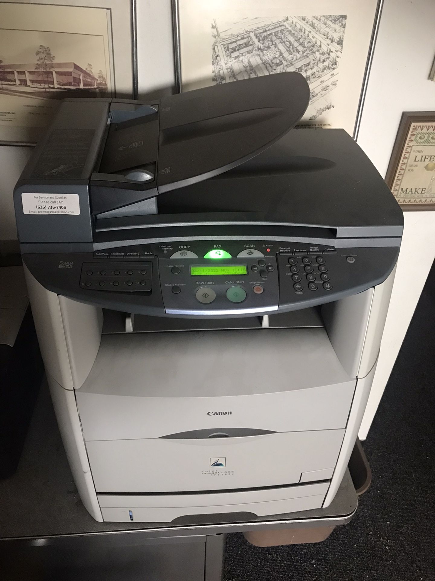 Canon Colored Printer Fax Copy Machine for Sale in City Of Industry, CA ...
