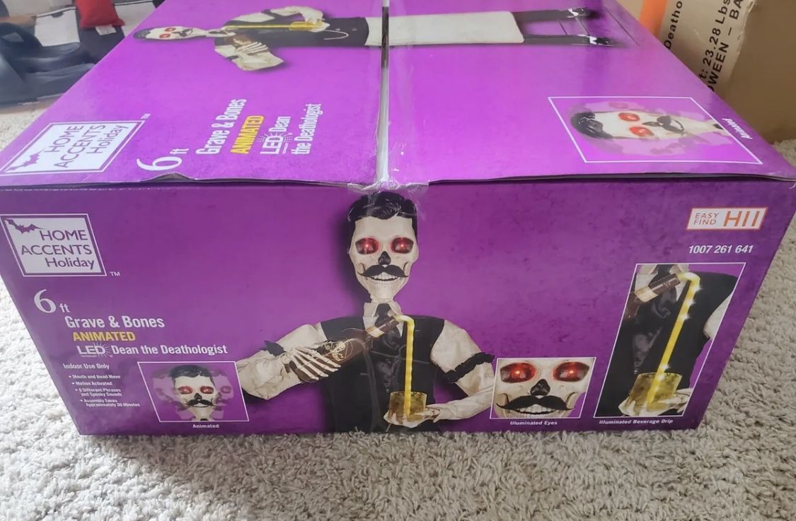 6 ft Animated Dean the Deathologist Halloween Animatronic Home Depot In ...