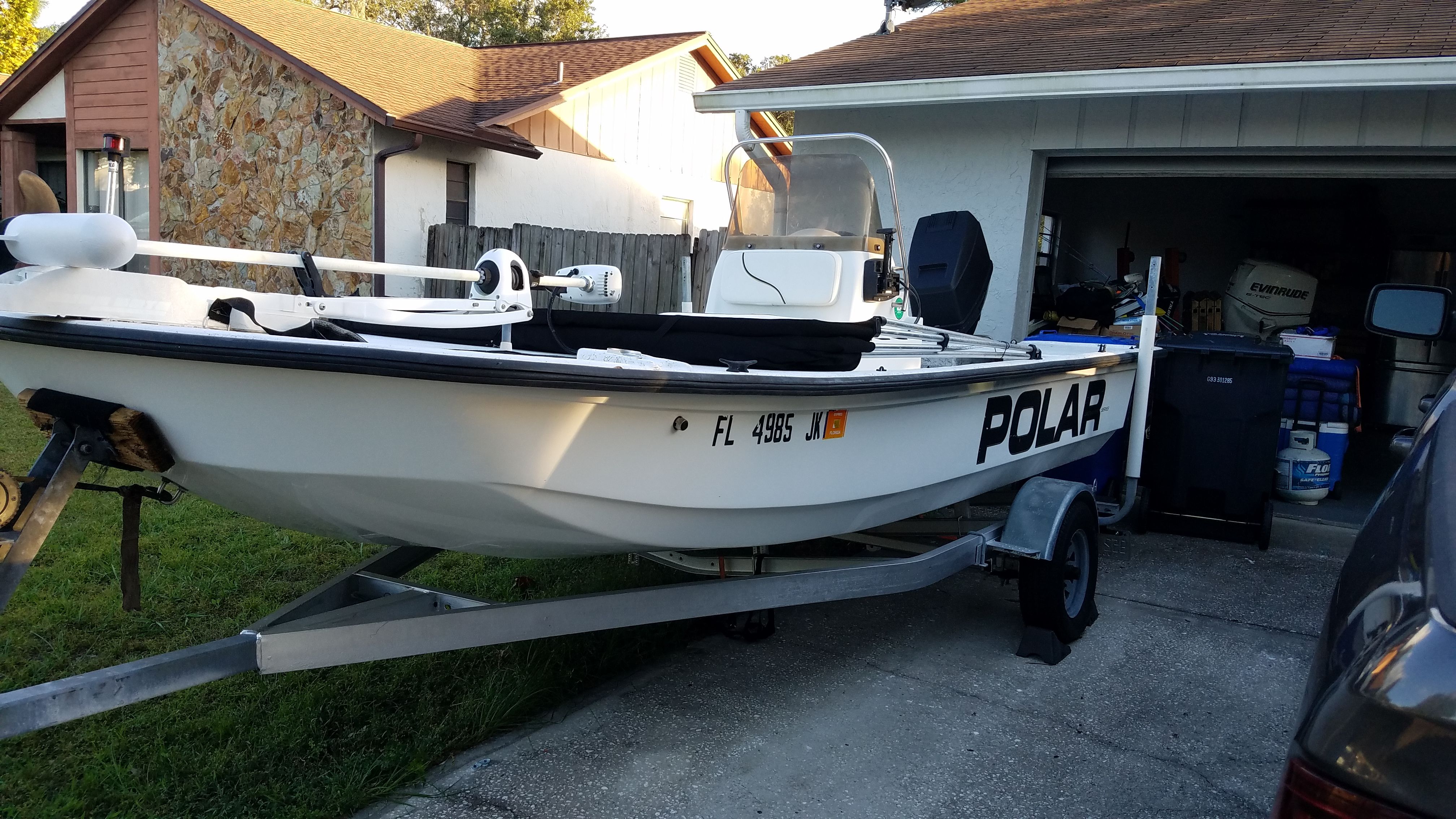 1999 Polar saltwater skiff 18ft length x 7 ft wide for Sale in Valrico ...