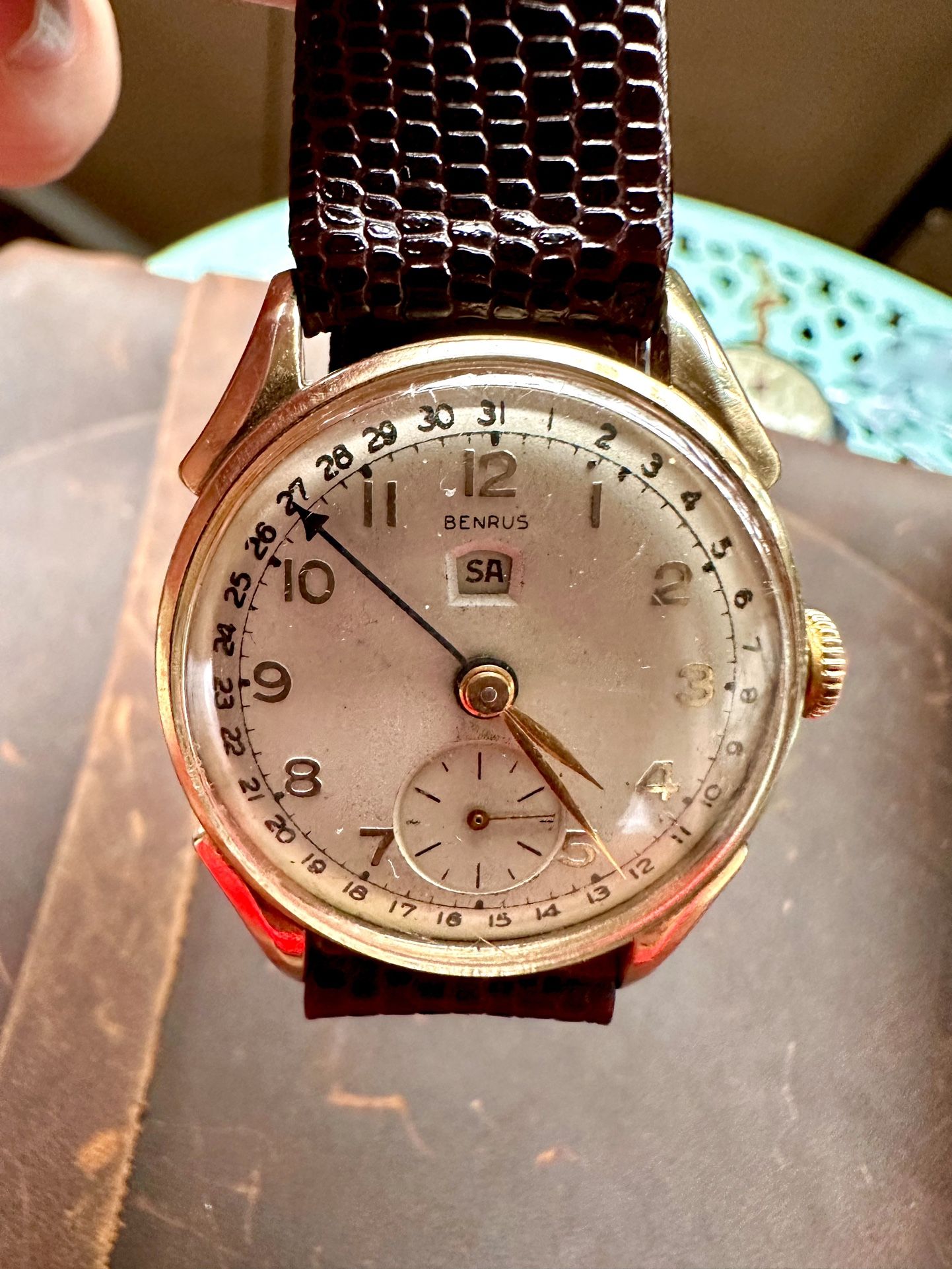 Vintage 1940's Benrus Calendar Day and Pointer Date Men's Watch for ...