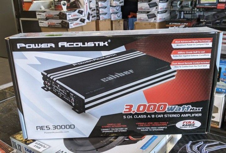 Power Acoustik Caliber 5 Channel 3,000 Watts Amplifier for Sale in Pico ...