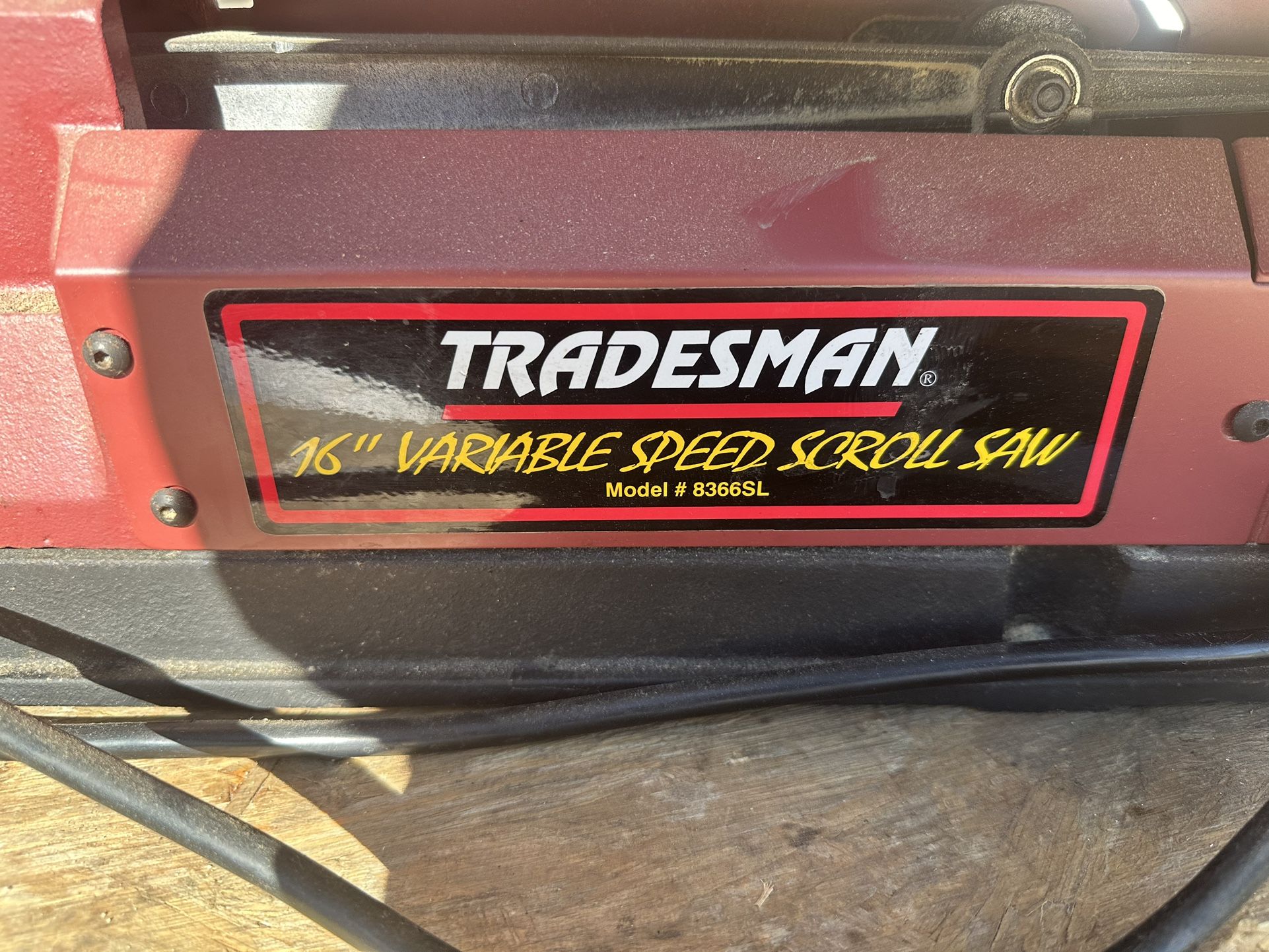 Tradesman 16 scroll saw store