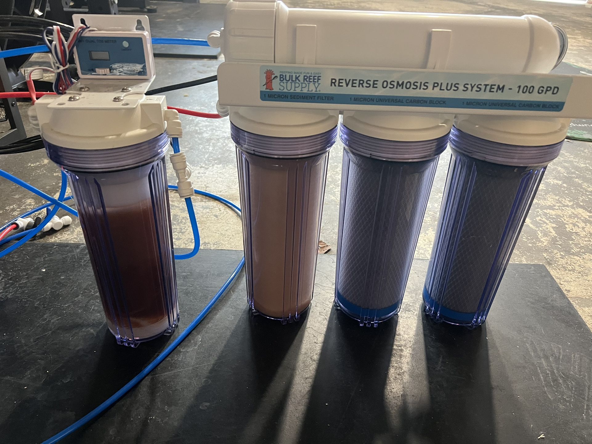 Aquarium Reverse Osmosis DI Filtration Sytem - 100 GPD for Sale in ...