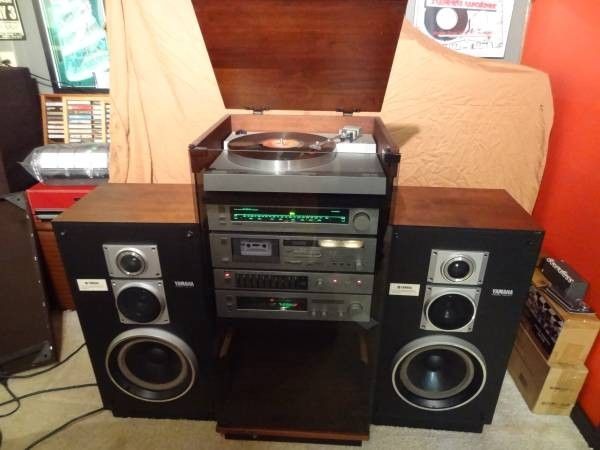 Yamaha: Turntable, Tuner, EQ, Speakers, cabinet for Sale in Covington ...