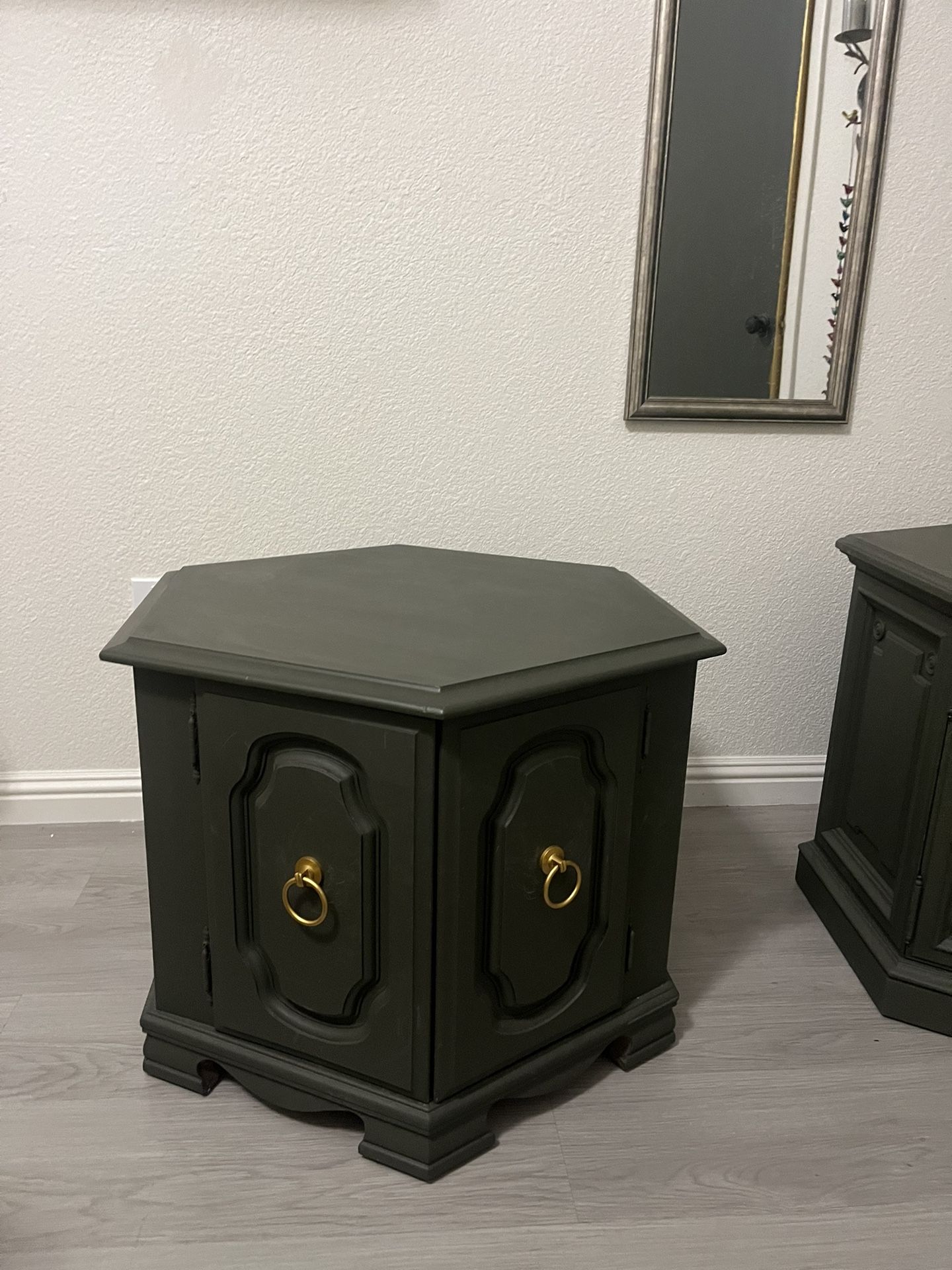 Hexagon Shaped End Table Night Stand (A) Vintage Shabby Chic for Sale ...