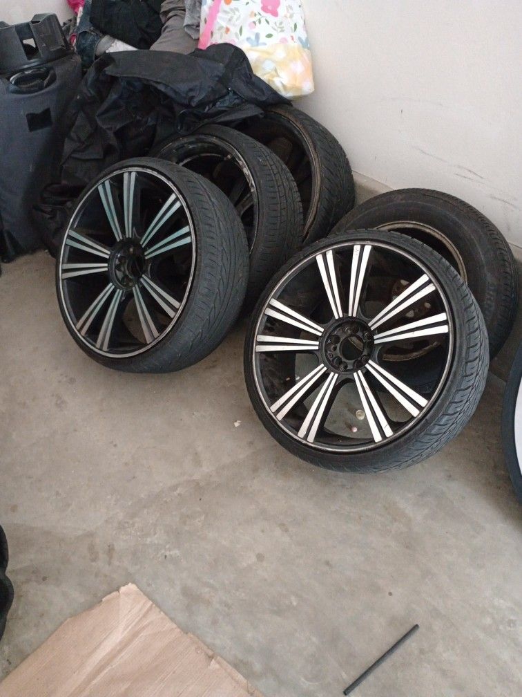 22 Inch Rims With Low Pro Tires! for Sale in San Diego, CA - OfferUp