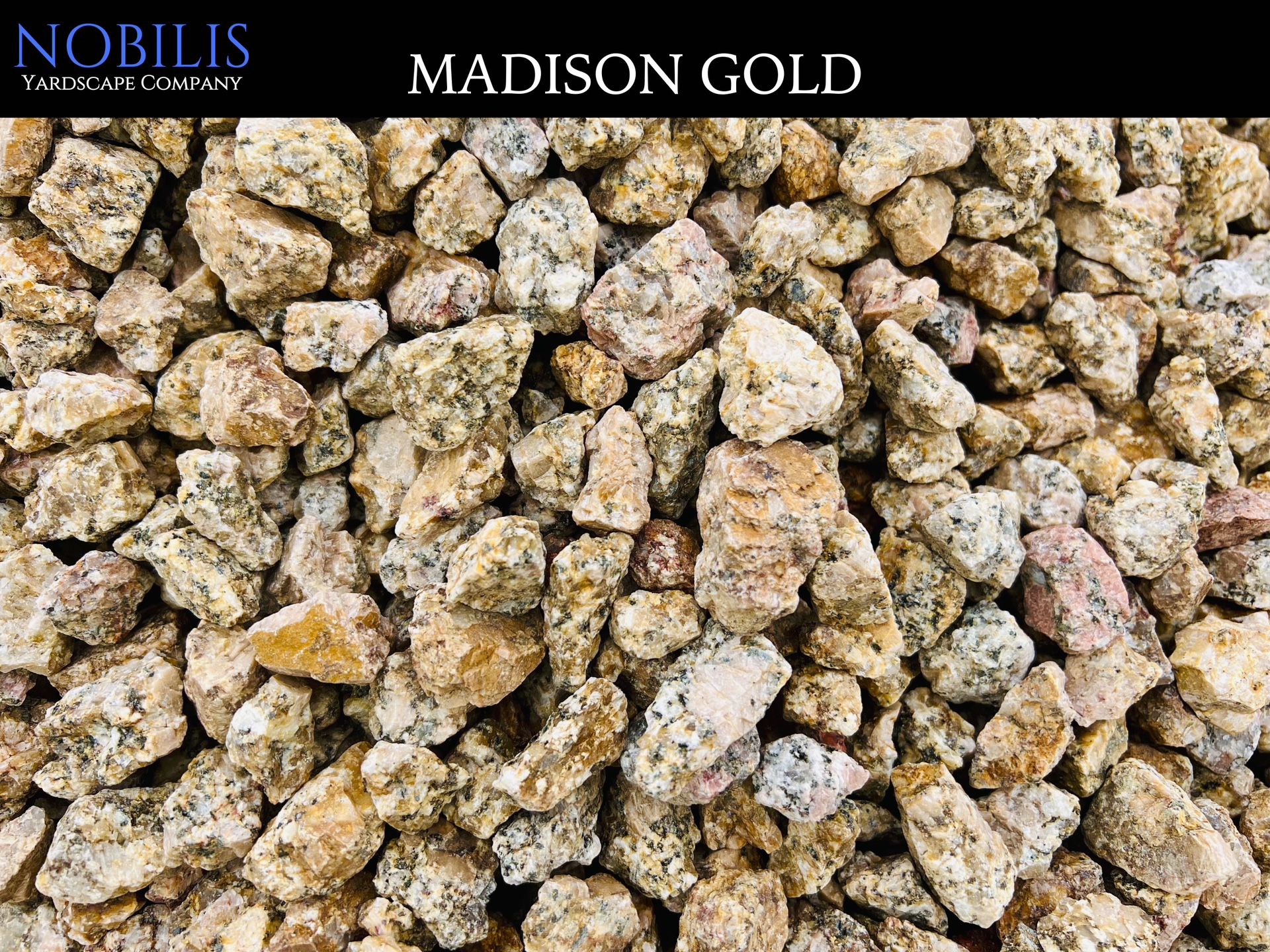 MADISON GOLD - DECORATIVE GARDEN LANDSCAPE GRANITE SLATE YARD GRAVEL ...