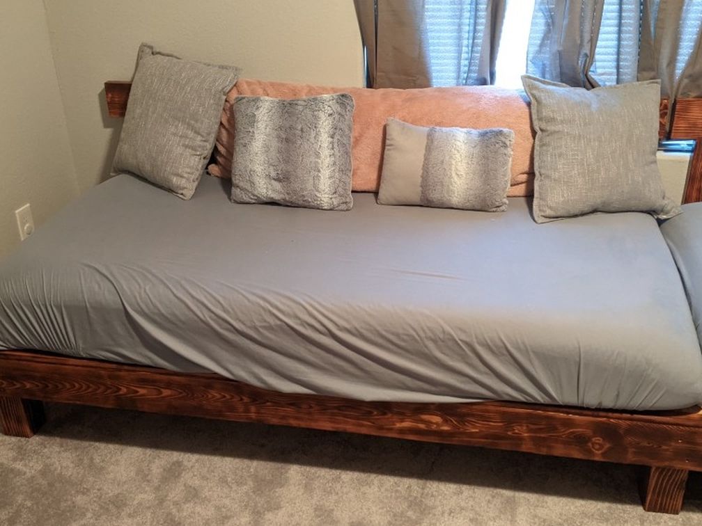 Custom Handmade Couch Daybed Twin Bed With Backboard for Sale in ...