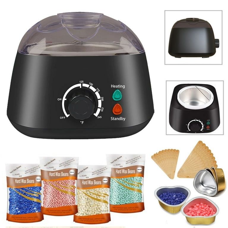 Waxing Kit for Hair Removal, Blusmart Wax Warmer Machine Wax Pot ...