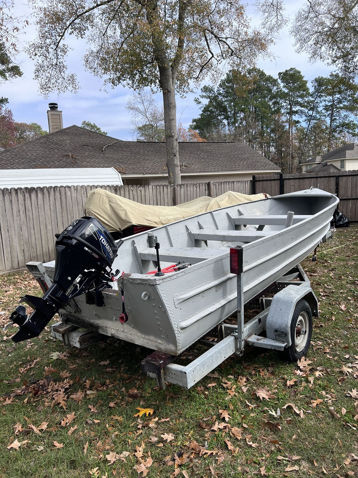 18ft Modified V-Bottom 8-10Hp Tohatsu 2014 for Sale in Crosby, TX - OfferUp