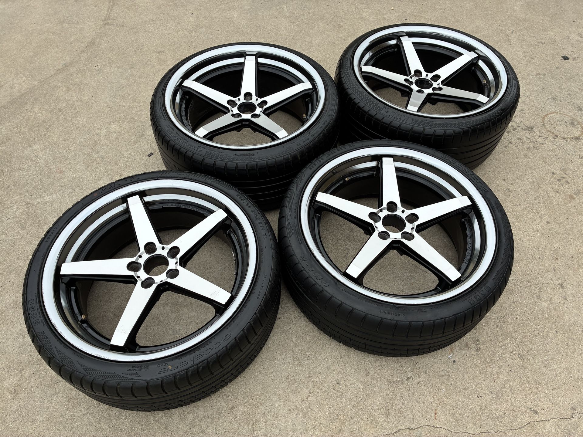 rims 20 Staggered black wheels rines 5x120 FOR Bmw Acura Cadillac ...