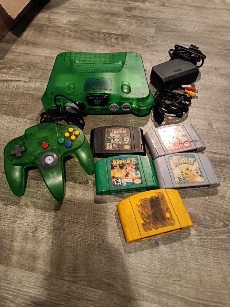 Nintendo 64 Green Console