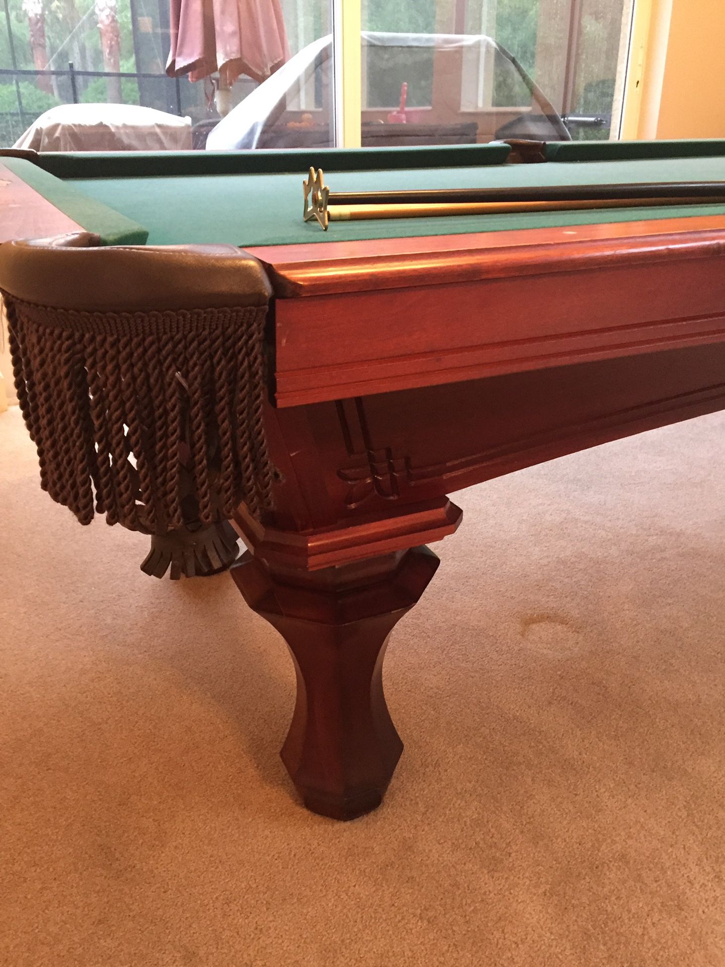 8 ft. Peter Vitalie “Caswell” Slate Pool Table—Install & New Felt ...