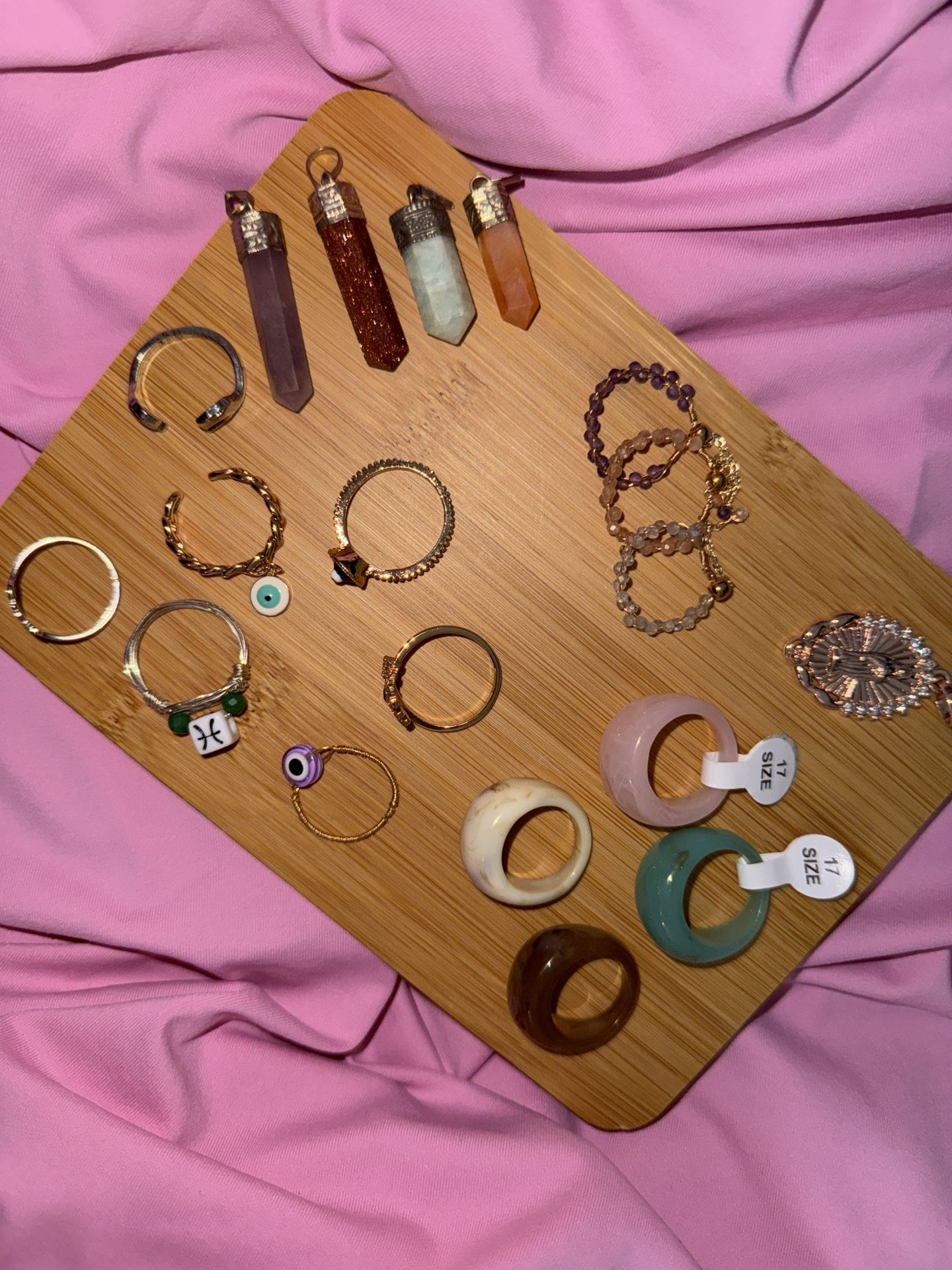 Evil Eye/Crystal Jewelry - (Pendant, Rings, Earrings) for Sale in Los ...