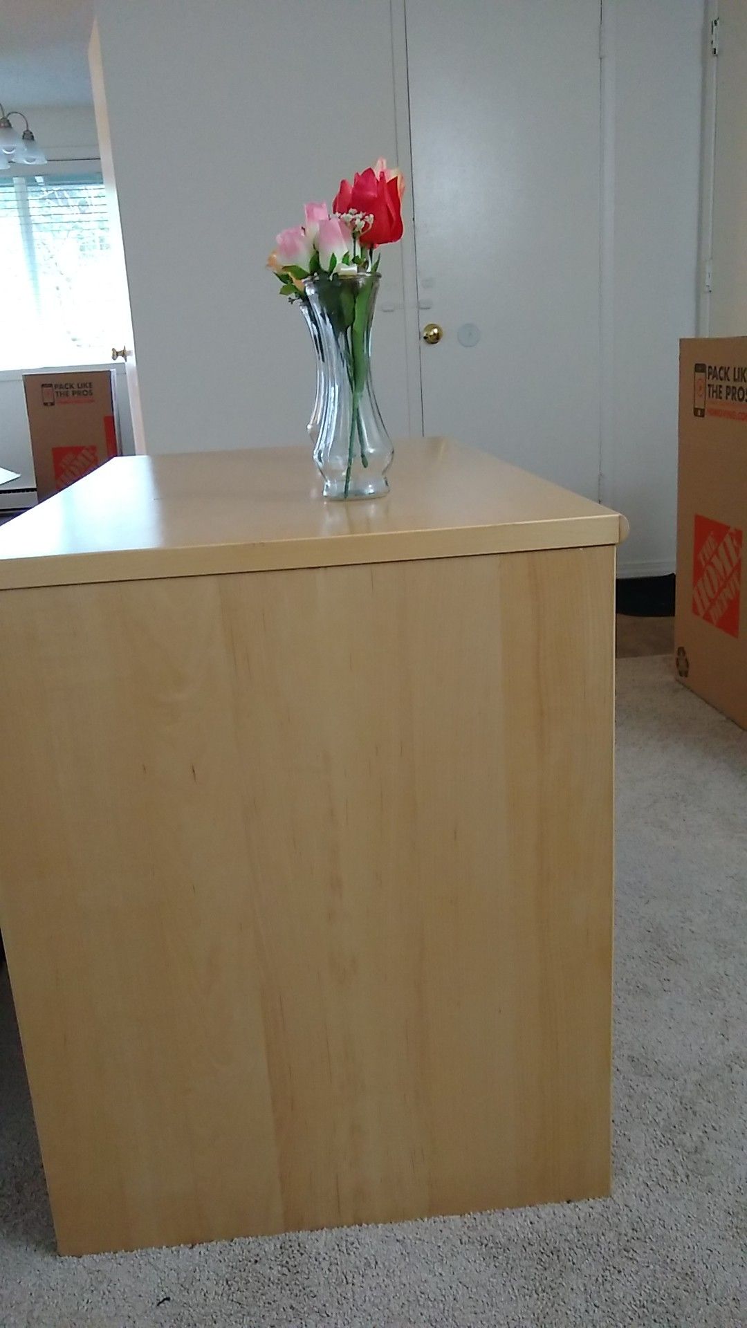 FREE : Wooden Computer table + flower pots for Sale in Bellevue, WA ...