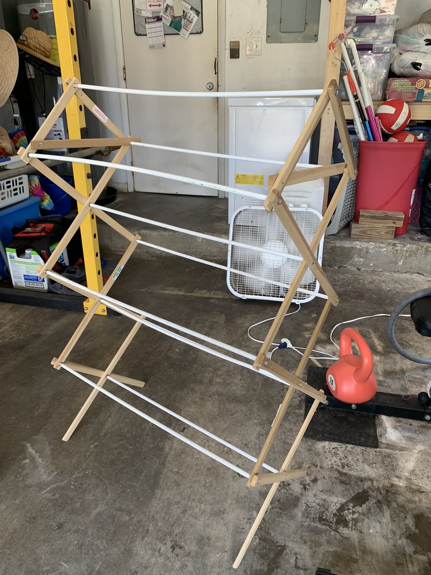 Wood Clothes Drying Rack - Used But Still Works for Sale in Miami, FL ...
