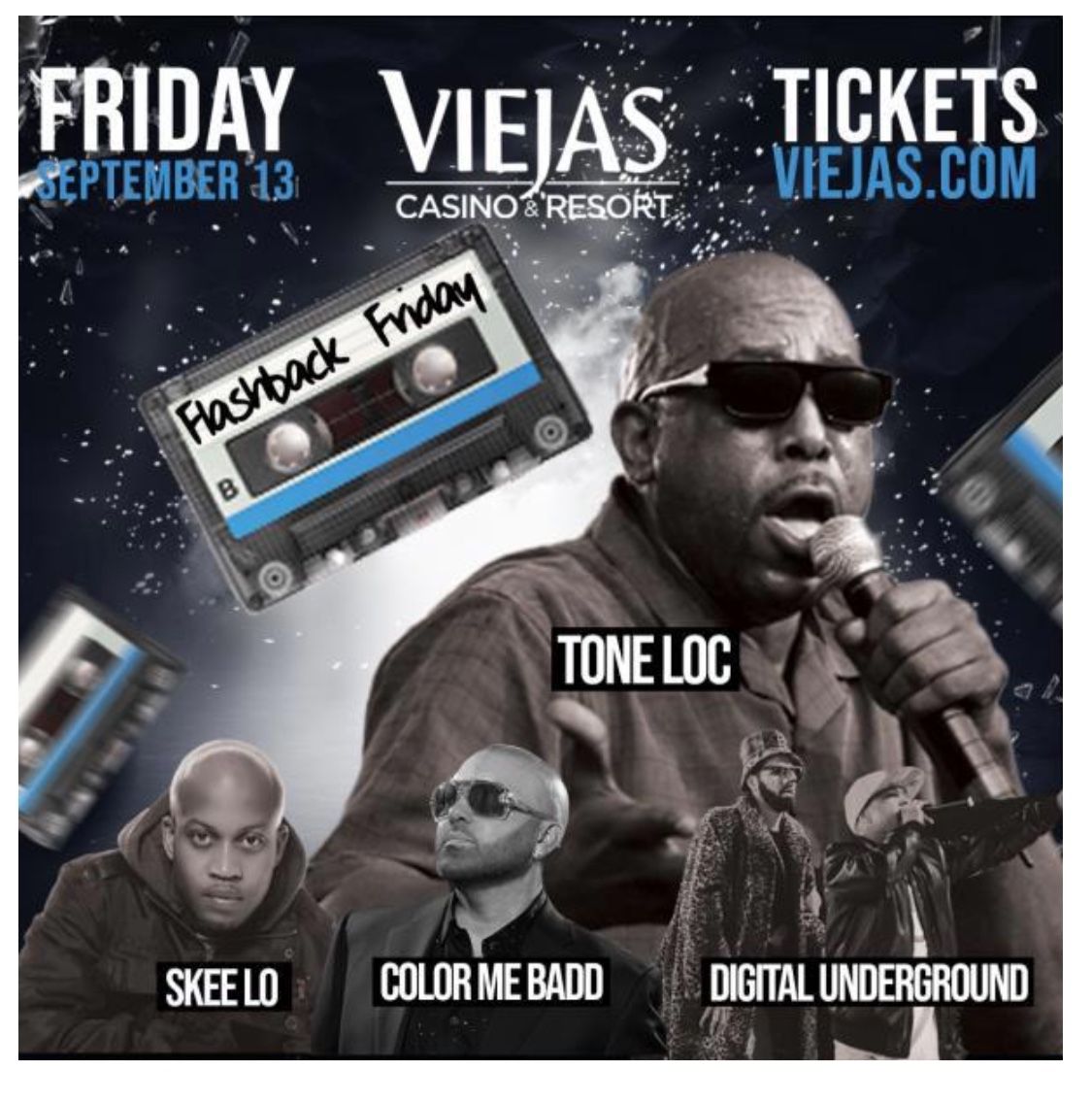 2 90’s Flashback Friday concert tickets Viejas, 9/13/24 for Sale in San ...