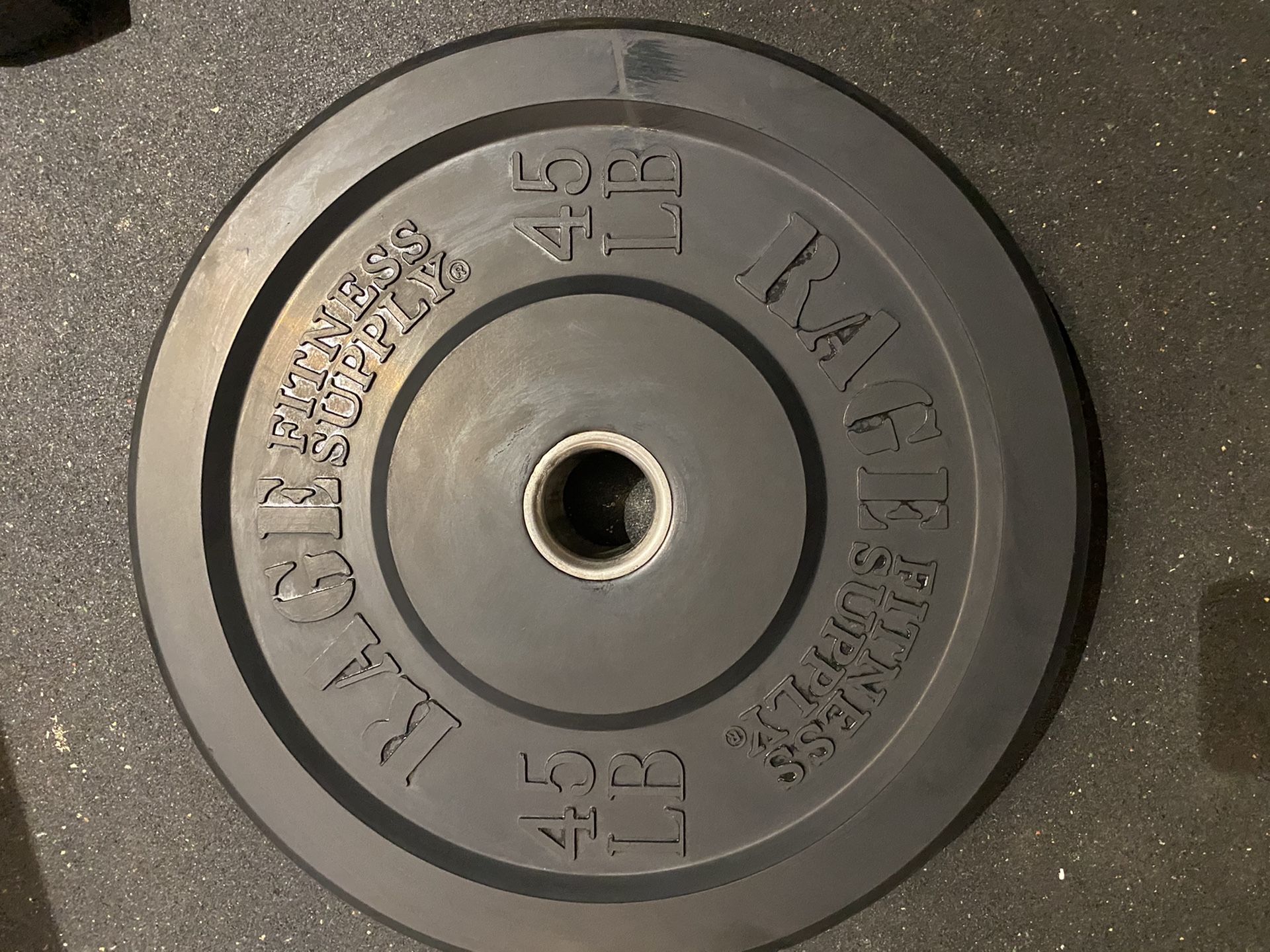 Brand new RAGE FITNESS 45lb pair Bumper Weight plate for Sale in ...