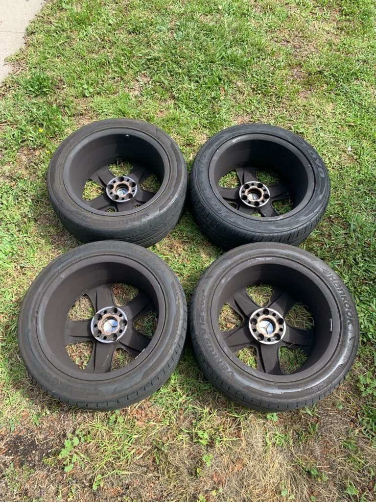 MERCEDES BENZ E CLASS 17 INCH CHROME RIMS WHEELS TIRES E320 E350 E500 ...