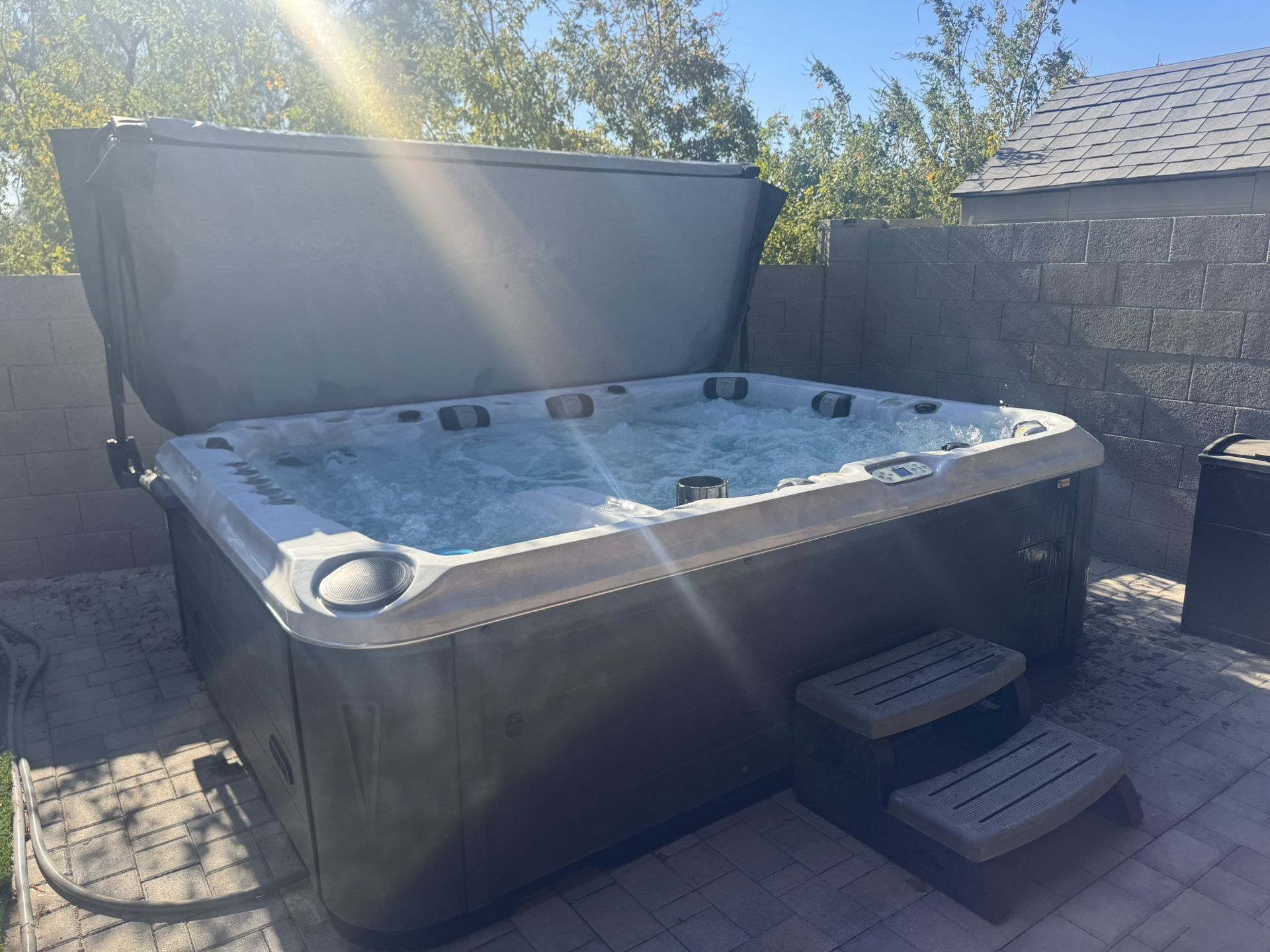 Larger Balboas Spa Jacuzzi Rectangle Shape With OZONE, LED And Speakers ...