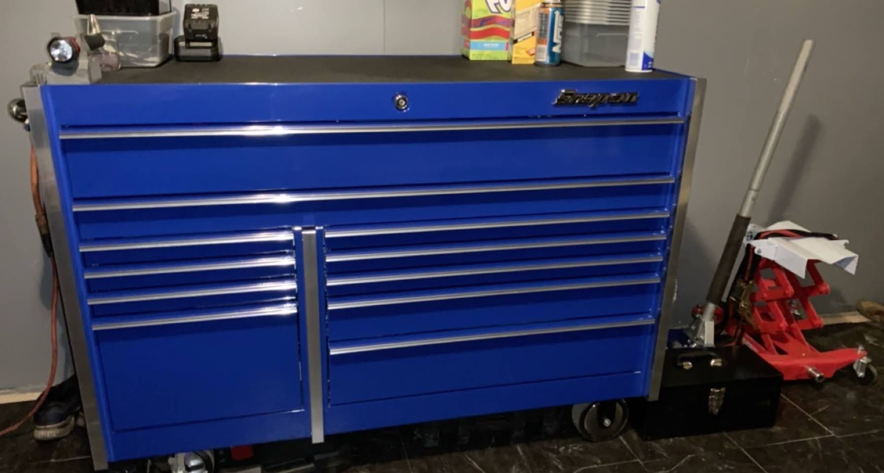 54" 11-Drawer Double-Bank Masters Series Roll Cab Royal Blue for Sale ...