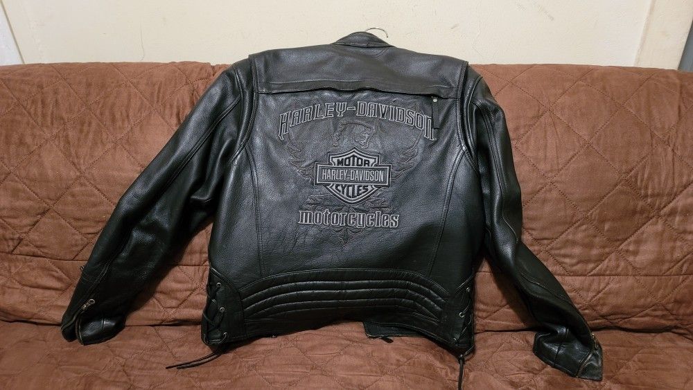 HARLEY DAVIDSON MEN'S MOTORCYCLE BLAZER LEATHER JACKET, IN BLACK COLOR ...