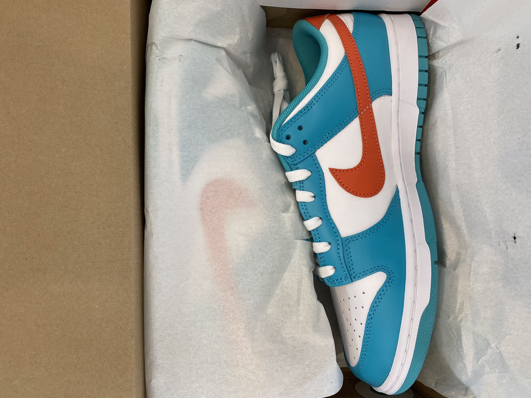 Miami Dolphins Nike Dunks Nike Dunk Low - Miami Dolphins (W Dunk Low ...
