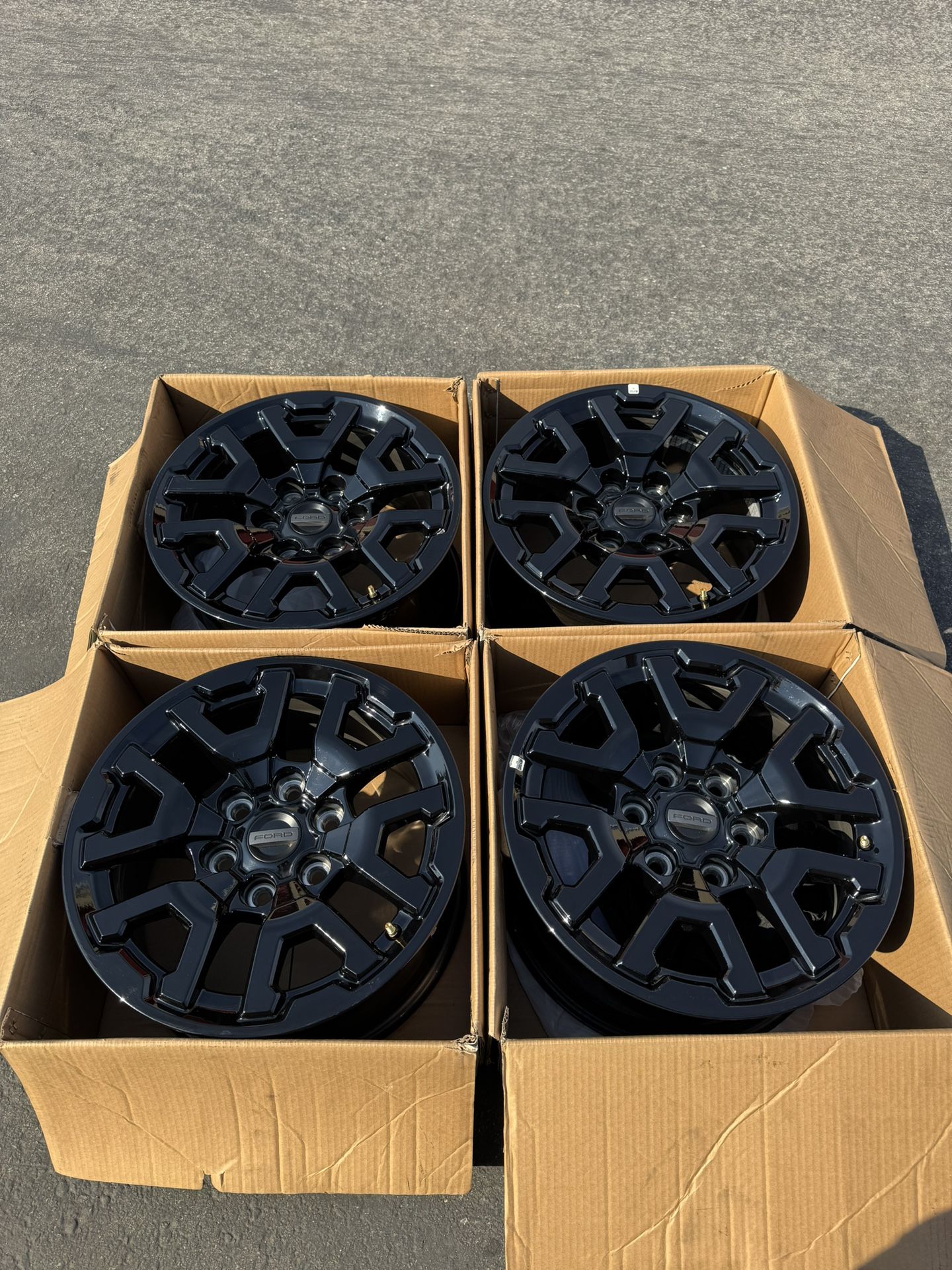 2024 Ford Raptor And Bronco Raptor F-150 17” Gloss Black Wheels Rims ...
