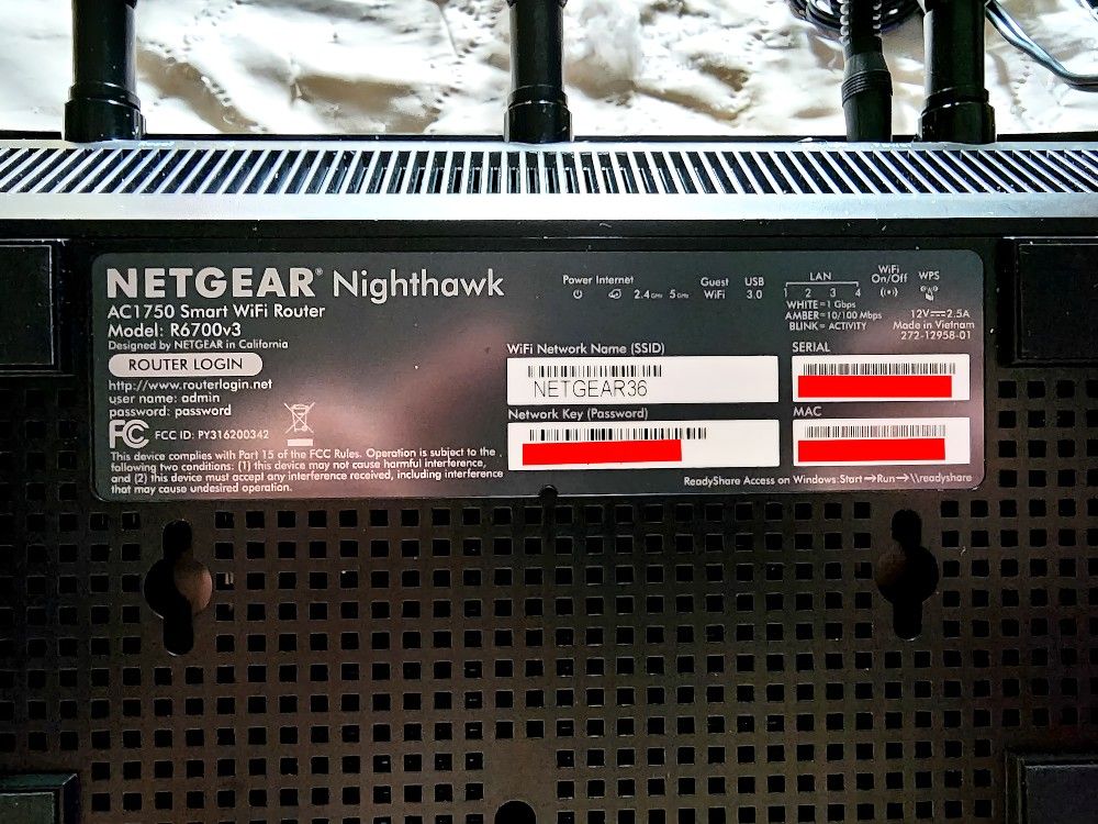 NETGEAR Nighthawk AC1750 Smart WiFi Router Model R6700v3 for Sale in ...