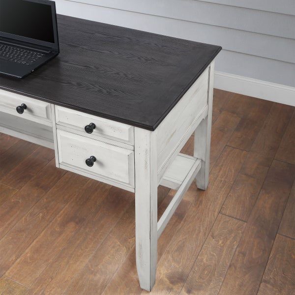 Bayside Furnishings Ashlyn 60 Writing Office Desk 60 W x 28.3 D x 30.2 H Solid Wood Poplar with Birch and Oak for Sale in La Canada Flt CA OfferUp