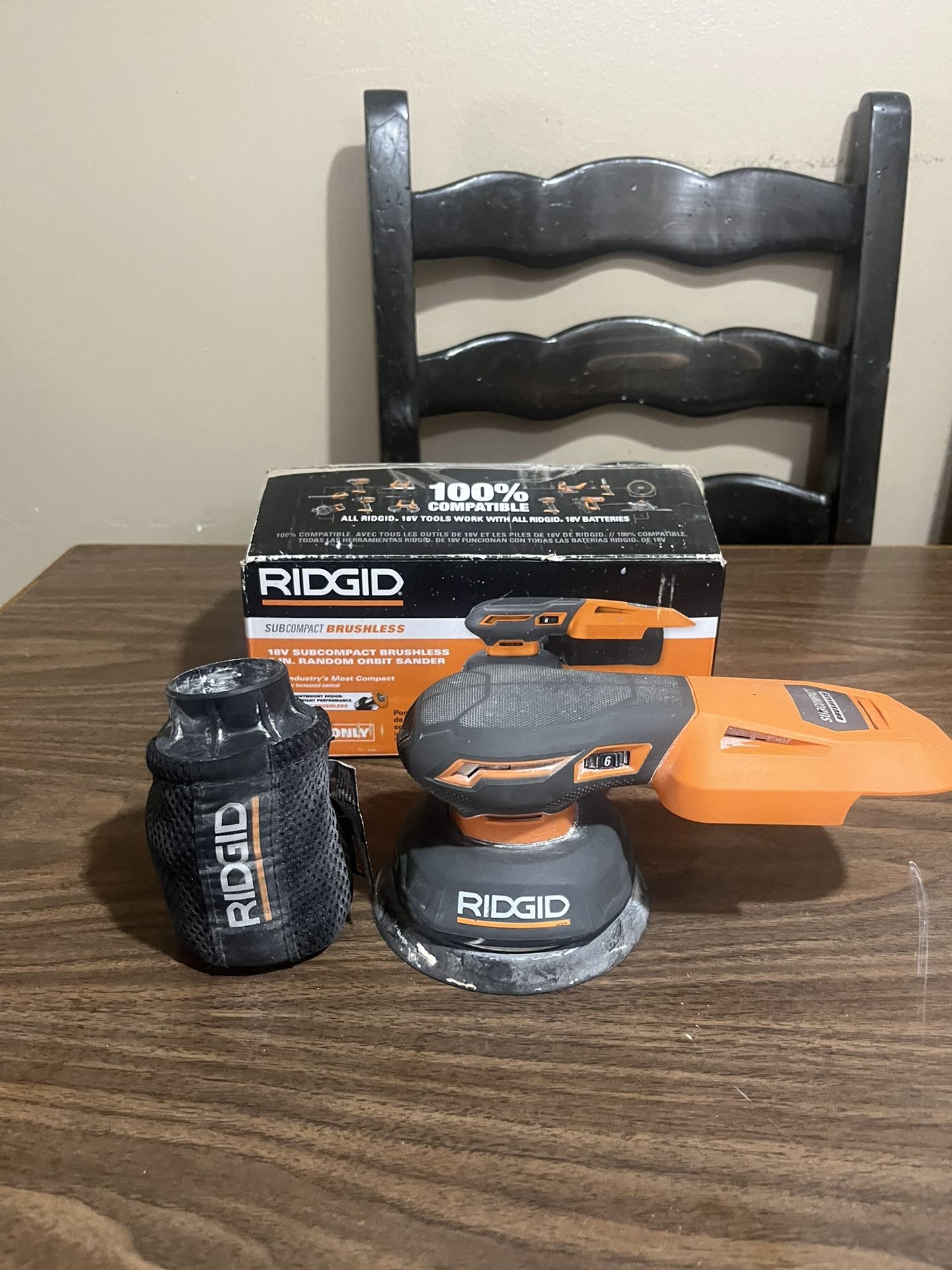 Ridgid 18v Subcompact Brushless 5” Random Orbit Sander for Sale in Los ...