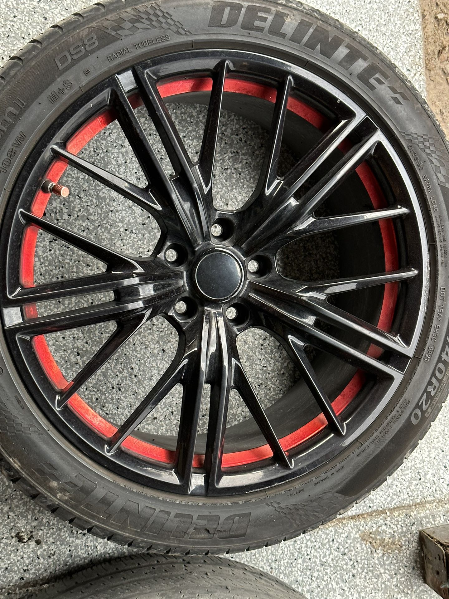 Performance Replicas PR194 Gloss Black MACHINED Wheel with Aluminum (20 ...