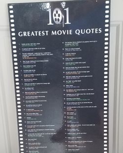 101 Greatest Movie Quotes Poster