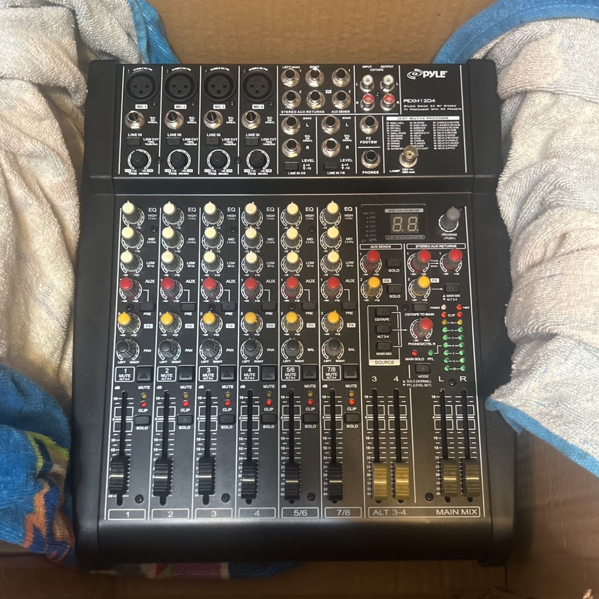 Pyle Pexm 1204 Studio Grade 24 Bit Stereo Fx Processor With 99 Presets ...