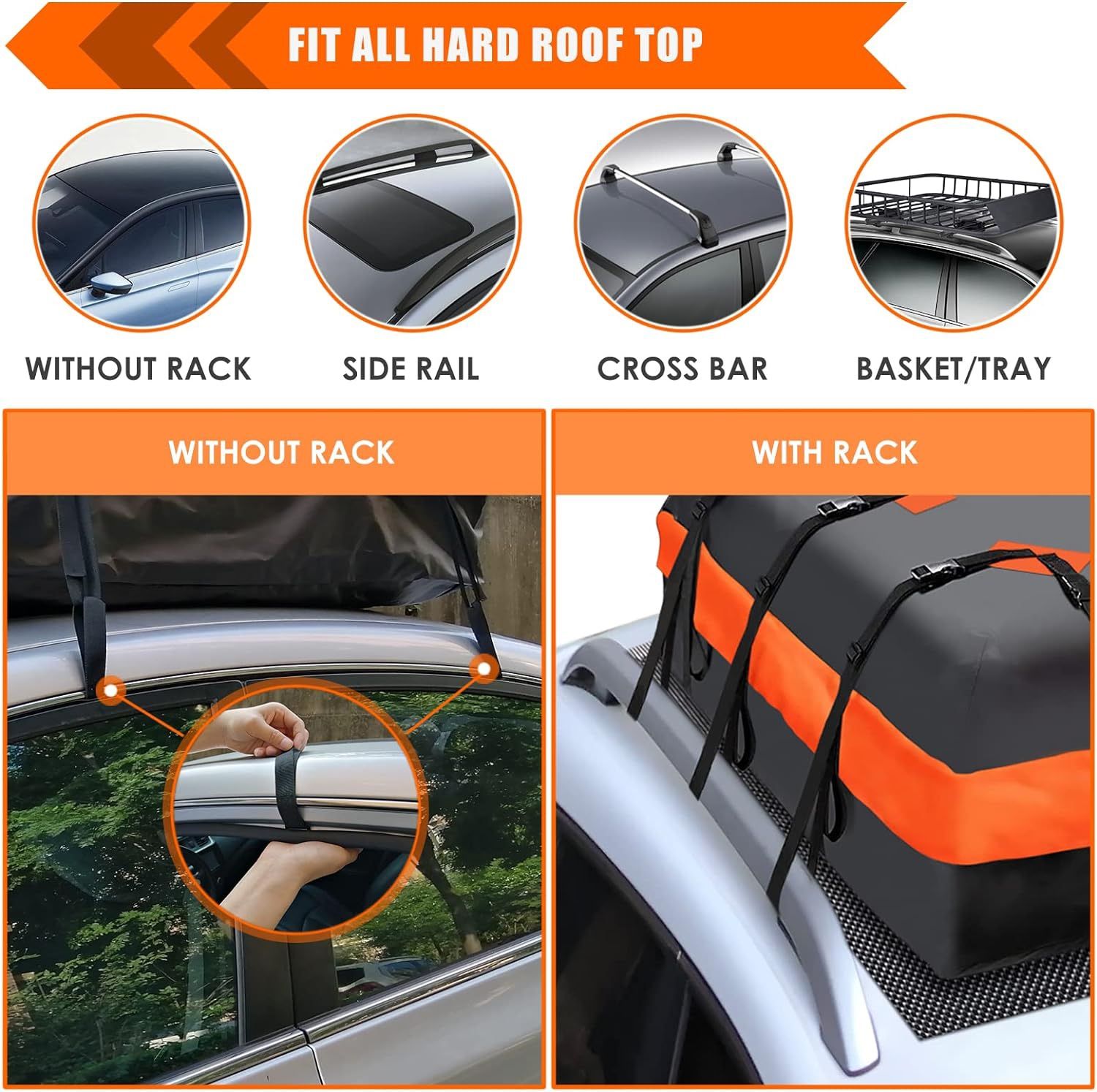 Roof Storage - MeeFar Car Roof Bag XBEEK Rooftop top Cargo Carrier Bag ...