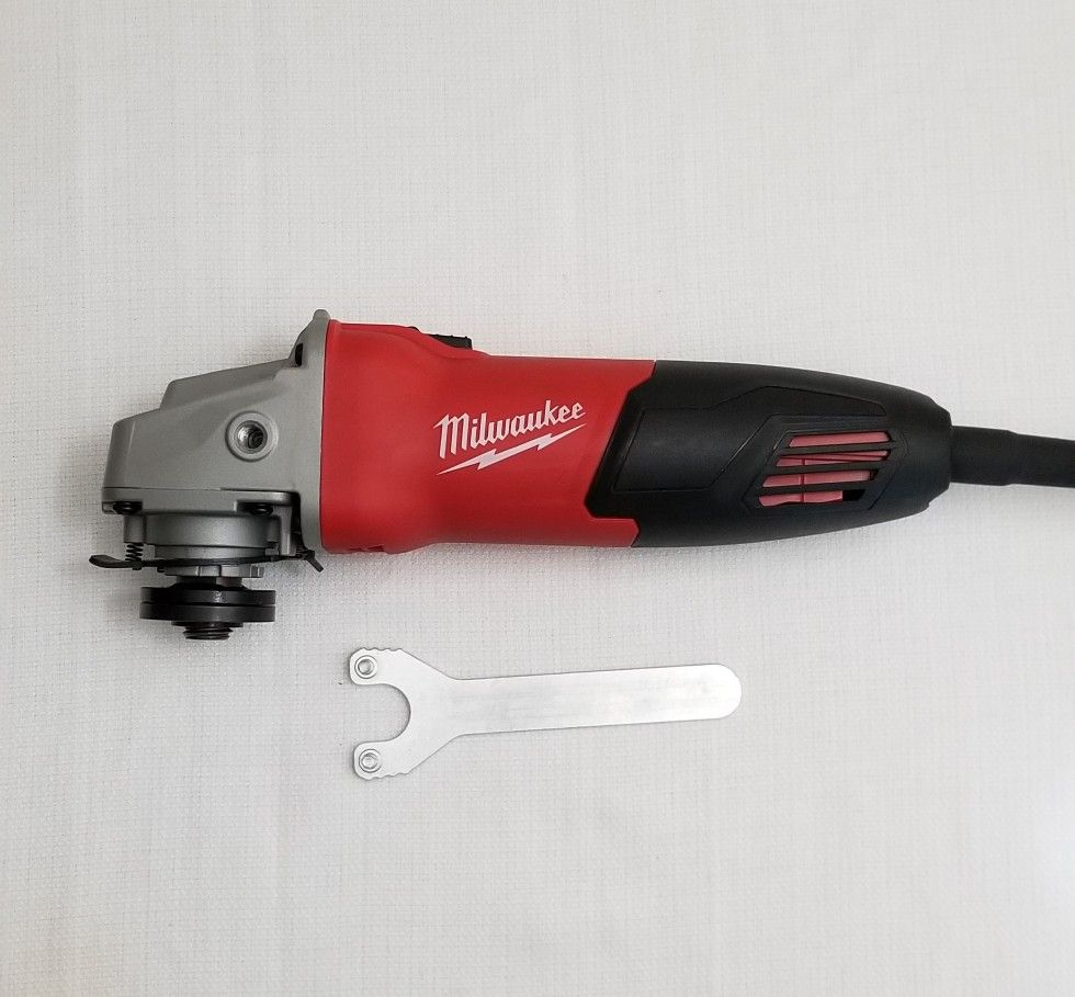 Milwaukee 7 Amp Corded 4-1/2 in. Small Angle Grinder with Sliding Lock-On Switch for Sale in ...